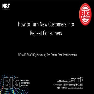 How to Turn New Customers Into Repeat Consumers | PPTX