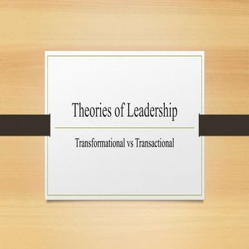 Leadership Theories | PPT