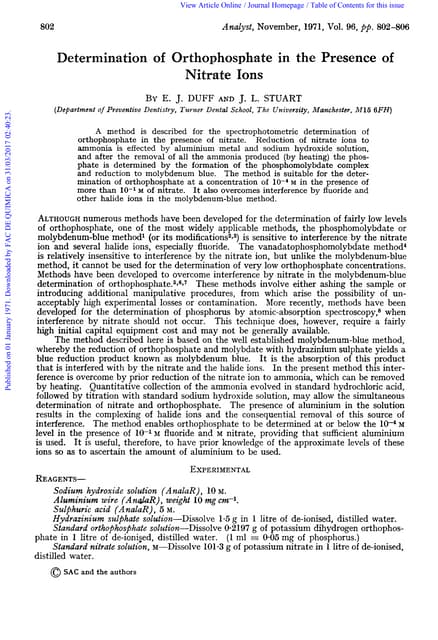 Phenate method of ammonia | DOCX