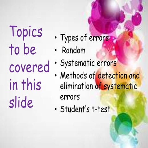 Errors Types Determination And Elimination Ppt 4265