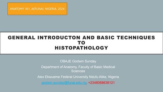 Preparation of histological slide | PPT