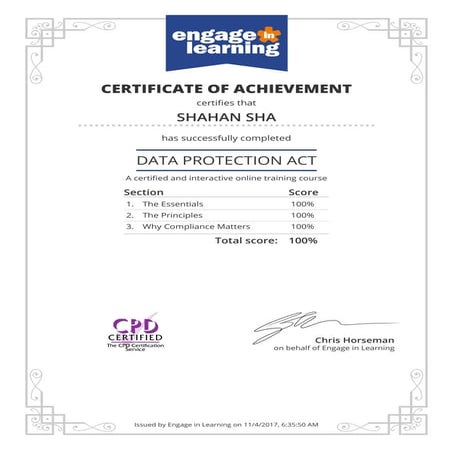 Data Protection Act | PDF
