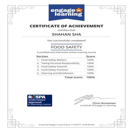 Food Safety | PDF