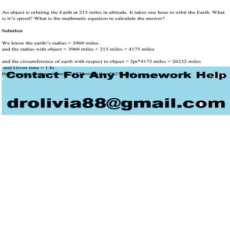 An abject is orbiting the Earth at 215 miles in altitude. It takes o.pdf