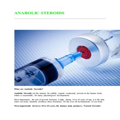 Anabolic steroids | DOCX