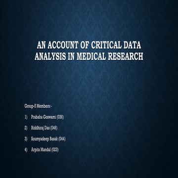 An Account of Critical Data Analysis in Medical_2nd.pdf