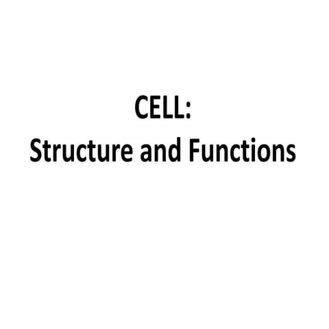 ANATOMY OF THE HUMAN CELL WITH RELEVANT ILLUSTRATIONS | PDF