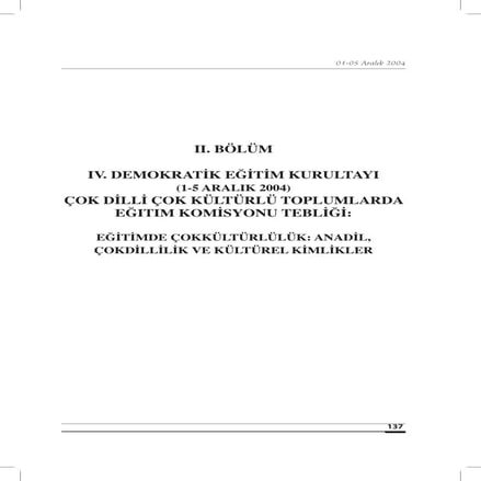 Anadil ikinci bölüm | PDF