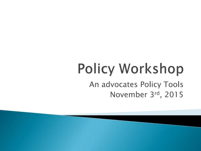 POLICY MAKING PROCESS | PPT