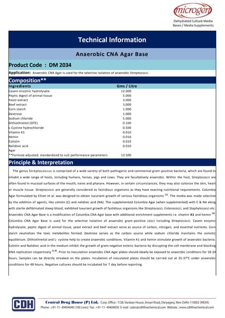 Chocolate Agar or Chocolate Blood Agar (CBA), Is A Nonselective | PDF