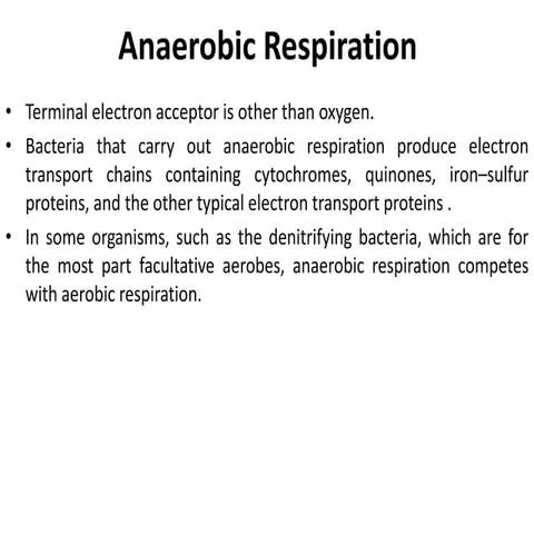 Anaerobic respiration | PPT