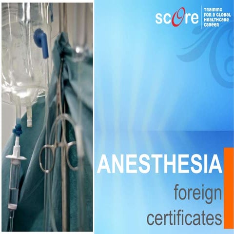Anaesthesia International Certificates FRCA, MCAI & EDAIC -Orientation ...