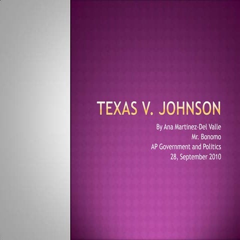 Texas v Johnson | PPTX