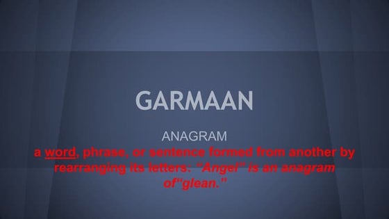 Anagrams | PPTX | Birds | Pets