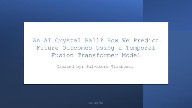 An Ai Crystal Ball How We Predict Future Outcomes Using A Temporal