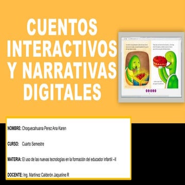 Cuentos Interactivos Narrativas Digitale | PPTX