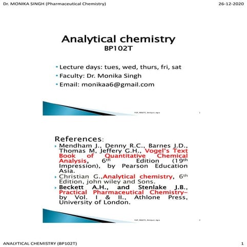 Anal Bp102t Unit 1 Intro For Stu As Per Pci Syllabus Pdf 1857