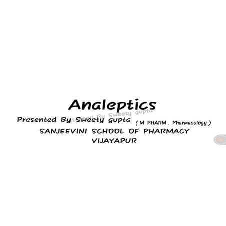 Analeptics | PDF