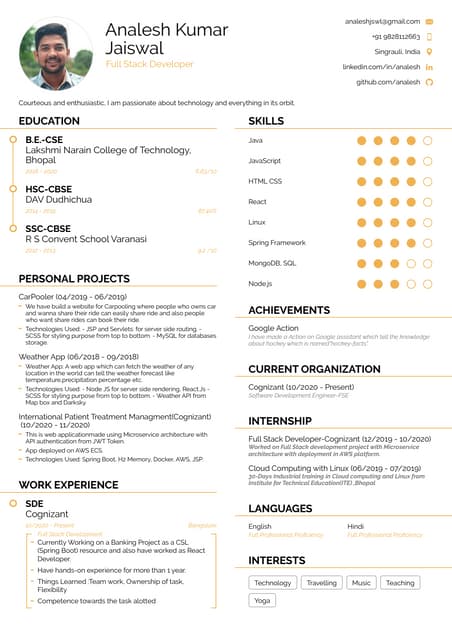 shubhankar's resume | PDF