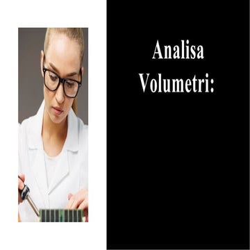 analisa volumetri kimia farmasi smk kelas xi | PPTX