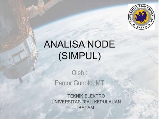 Analisis Rangkaian Node dan contoh contoh soal | PPT