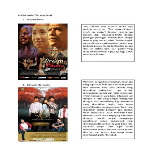 Analisa poster film yang buruk | DOCX