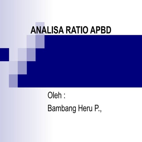 Analisa ratio apbd | PPT