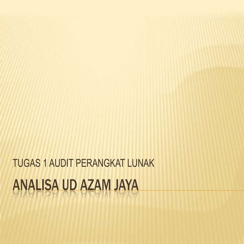 Analisa ud azam jaya | PPTX