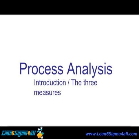 Process Analysis | PDF