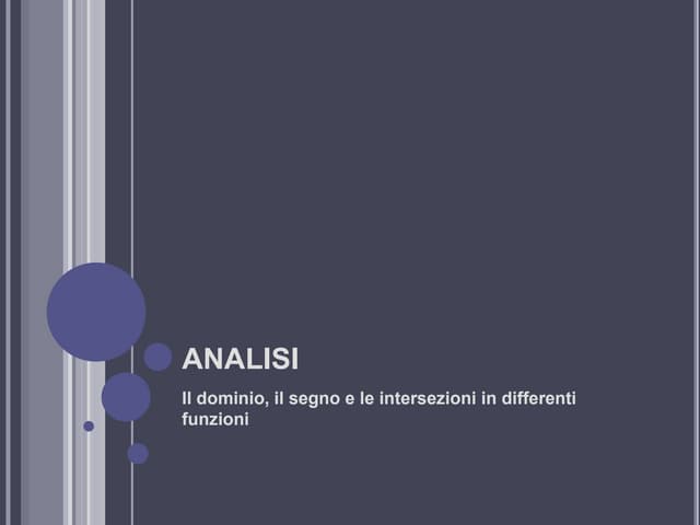 Il Dominio Di Vari Tipi Di Funzione Ppt