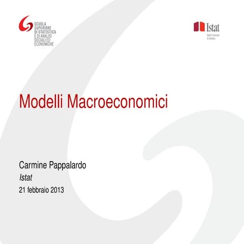 C. Pappalardo - Modelli Macroeconomici | PDF