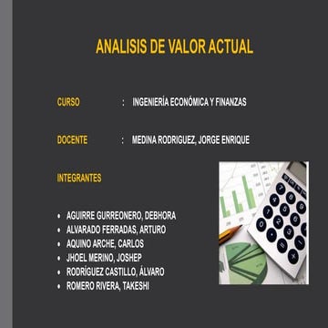 Analisis de-valor-actual | PDF