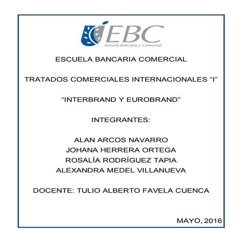 Modelo de valoración de una marca por interbrand | PDF