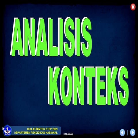 Analisis konteks | PPT