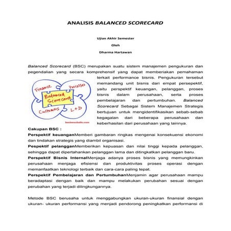 Analisis balanced scorecard final | DOC