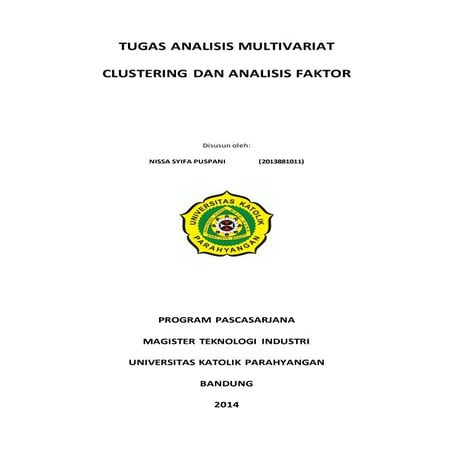 Analisis cluster | DOCX