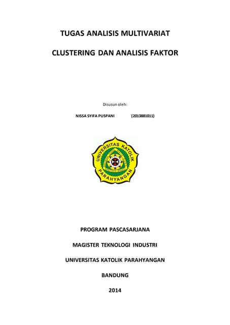 Analisis klaster | PDF