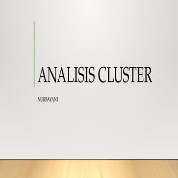 Analisis Cluster Statistika Magister Mat | PPTX