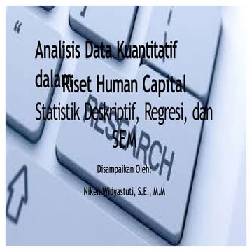 Analisis data kuantitatif dalam riset MSDM | PPTX