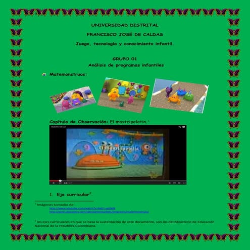 Analisis de programas infantiles. | PDF