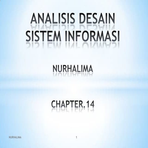 Analisis desain sistem informasi ppt.14