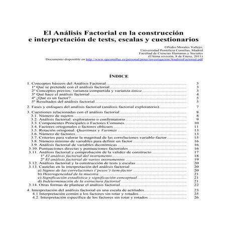 Analisis factorial | PDF