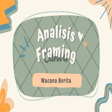 analisis framing analisis analisis pdf yes | PDF