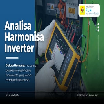 Analisa Harmonisa pada Inverter di PLTS 1 MW Cirata | PDF