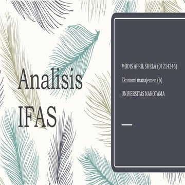Analisis ifas | PPTX