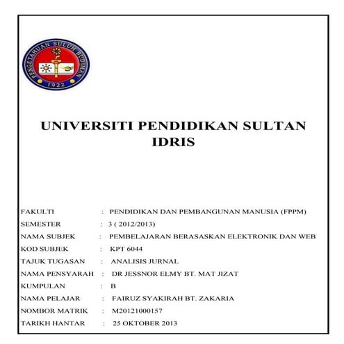 Analisis jurnal | PDF
