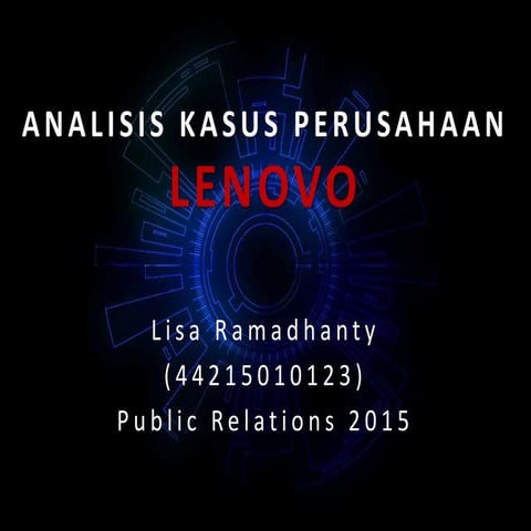 Analisis Kasus Lenovo | PPTX
