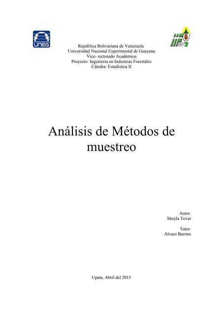 metodos de muestreo probabilistico estad | PPT