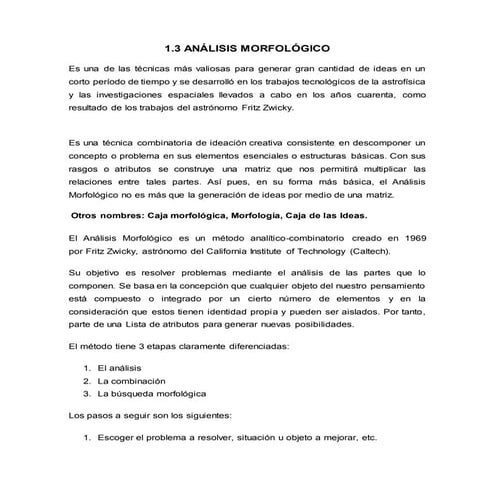 Analisis morfologico | DOCX