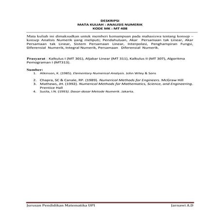Analisis numerik | PDF